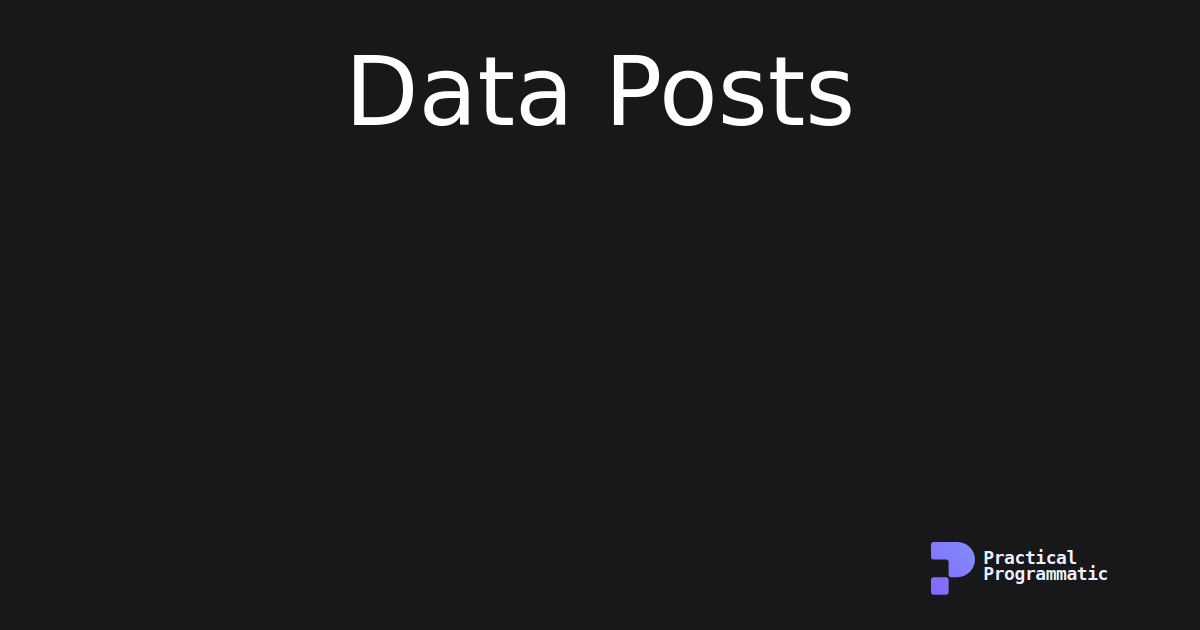 Data Posts