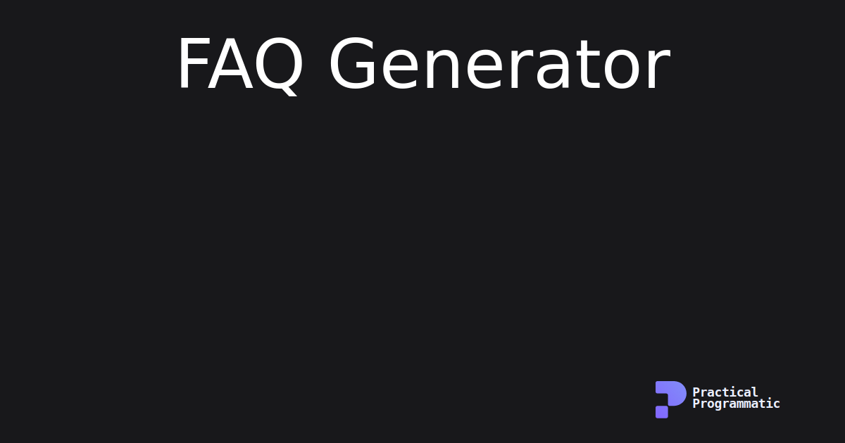Free AI FAQs Generator (Improve Your Content with FAQs)