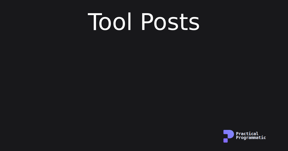 Tool Posts